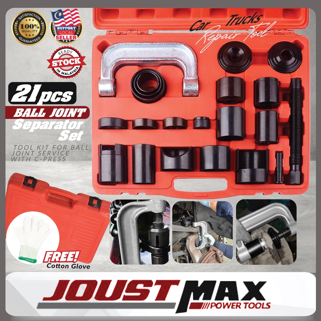 21pcs Ball Joint Separator Set Press Kit Remover Ball U Joint Extractor ...