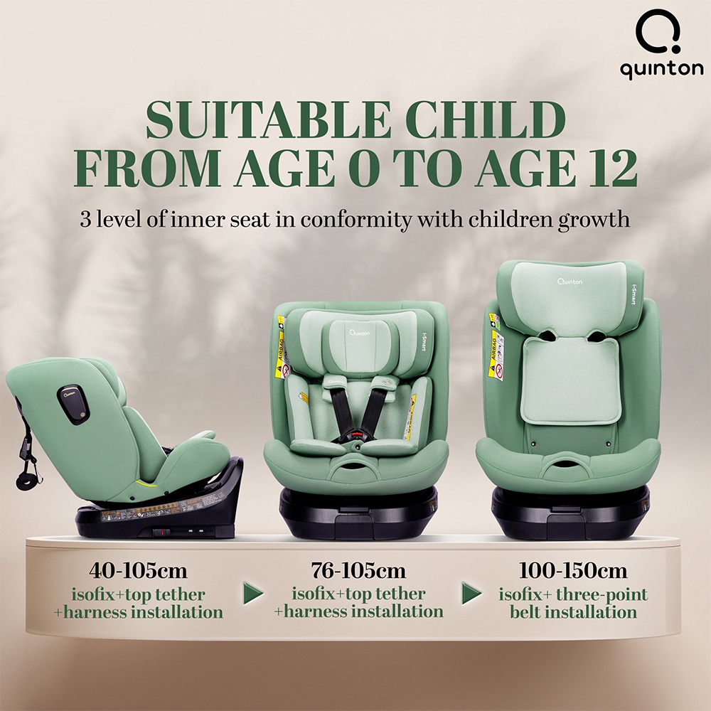 [FREE SHIPPING] Quinton i-smart 360 Child Safety Seat with ISOFIX ...