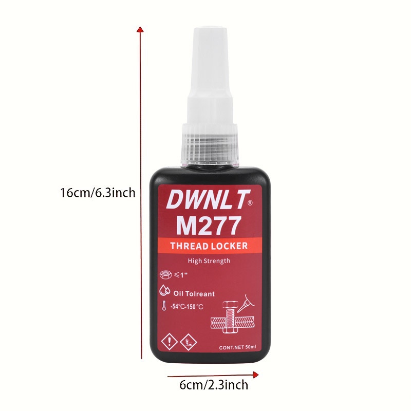 50ml Thread Locking Adhesive, High-Temperature Removable Glue for Metal ...