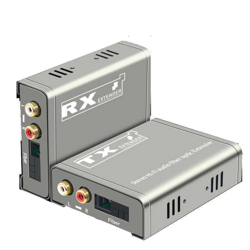 RCA Audio Fiber Optical Extender over SC fiber cable Cable to 20Km ...