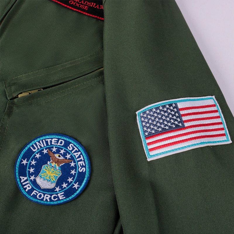 Top Gun Cosplay Costume American Airforce Men's Uniform Halloween Suit ...