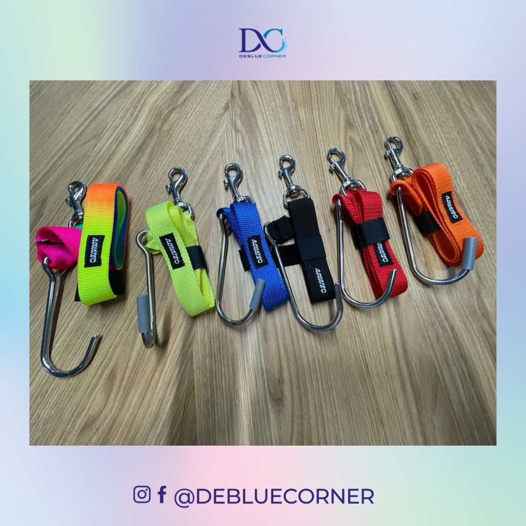 AQUATEC Single/Double Reef Drift Hook with Nylon Webbing 95cm (Scuba ...
