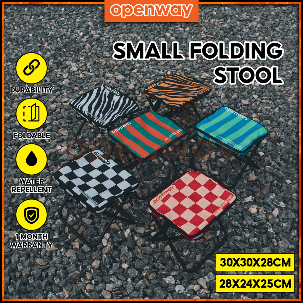 OPENWAY SMALL FOLDING CHAIR Mini Camping Stools Lightweight Portable ...