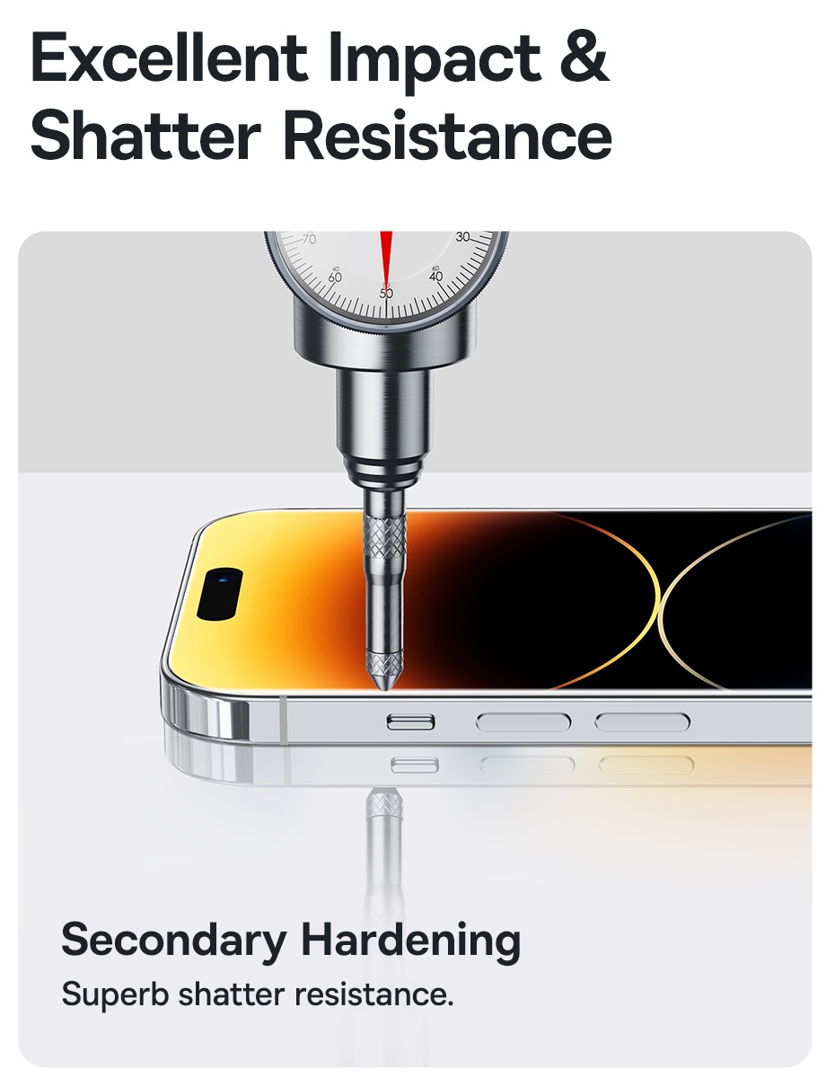 Baseus Corning Series Full-Coverage HD Tempered Glass Screen Protector ...