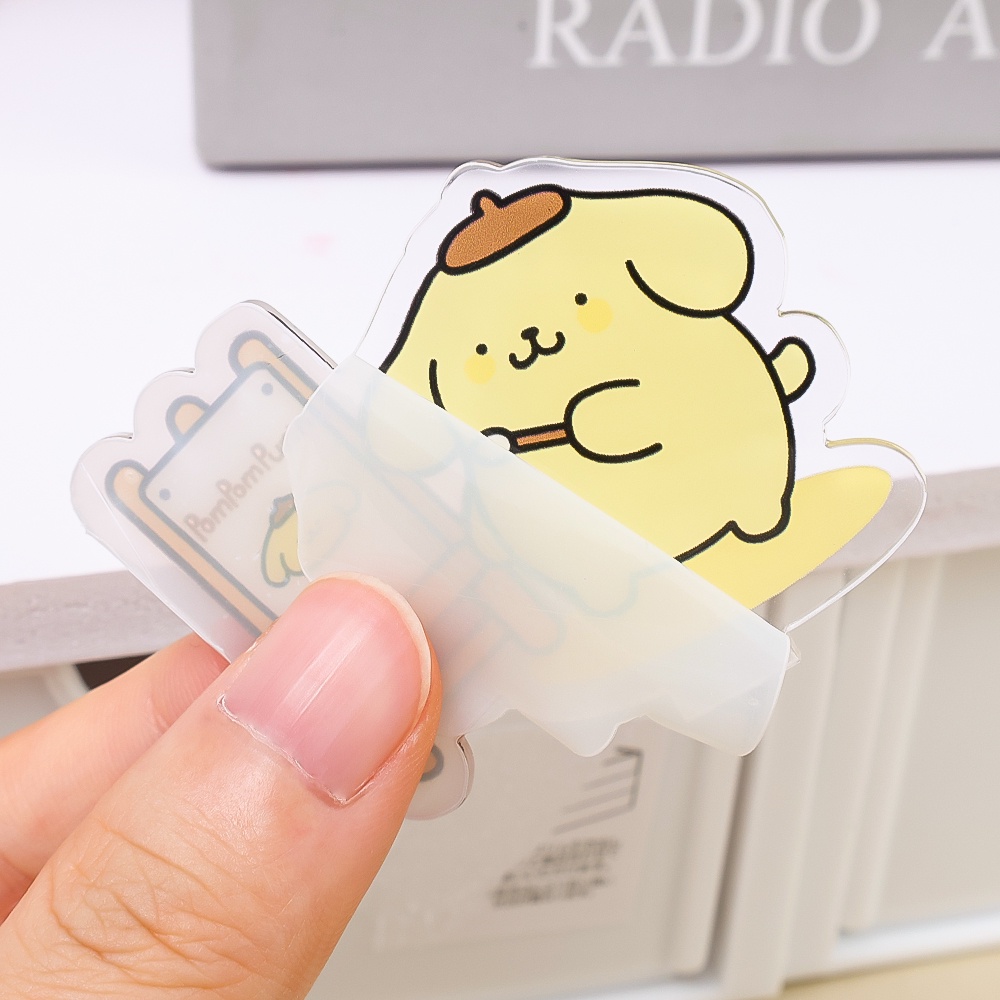 Mini Acrylic Stand Model Plate Desk Decor Kawaii Sanrio Pom Pom Purin ...