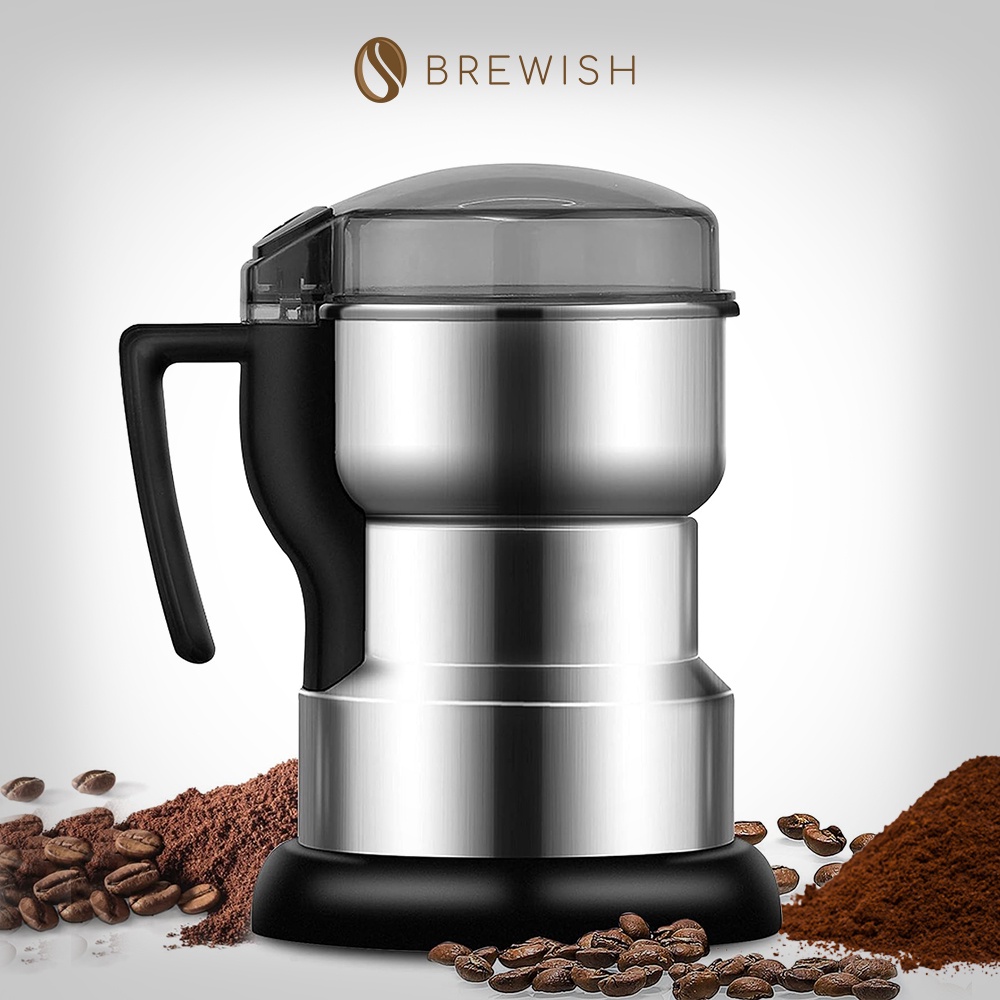 BREWISH 400W Stainless Steel Coffee Grinder MSIA 3Pin Grains Grinder ...