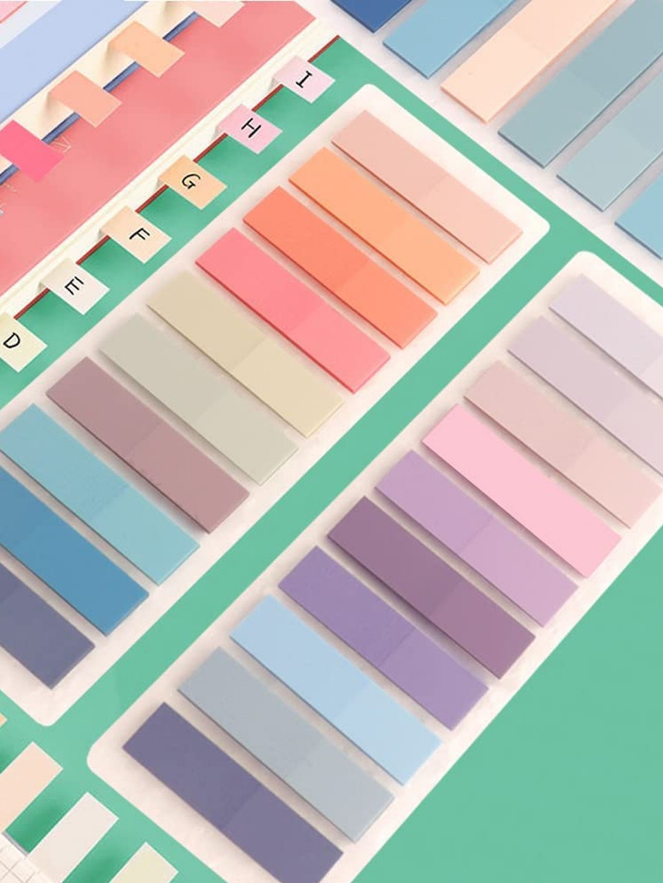 200 Sheets Colorful Transparent Index Sticker Classification Label ...