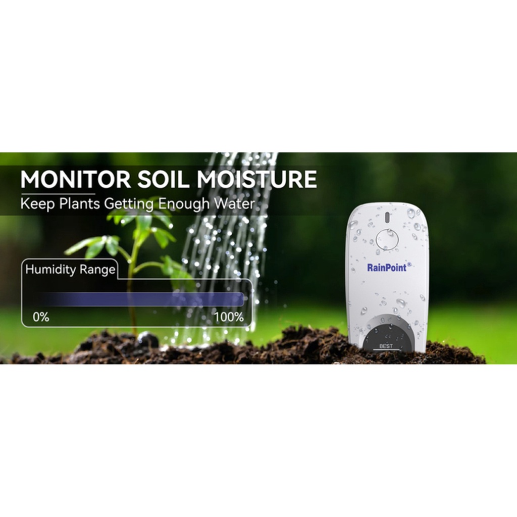 Wifi Smart Soil Moisture Meter,3-in-1 Soil Moisture/Temperature/Light ...