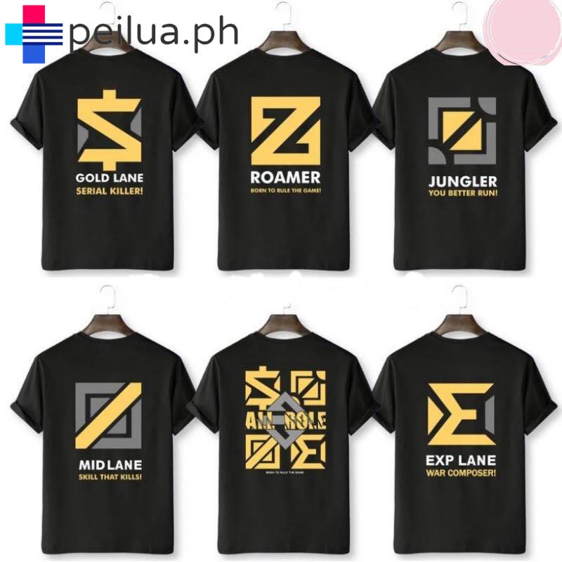 Kaos T-shirt Game Mobile Legend All Role Baju ML Custom Nama MLBB ...