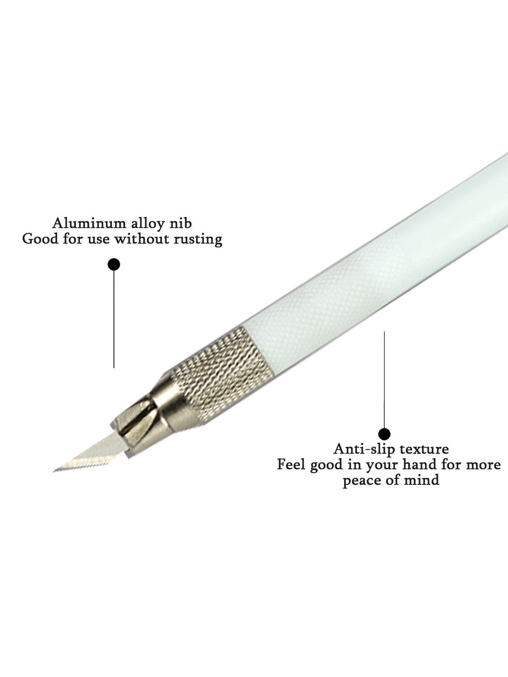 A Set White Engraving Pencil Knife Free 6 Blades, Hand-Engraved ...