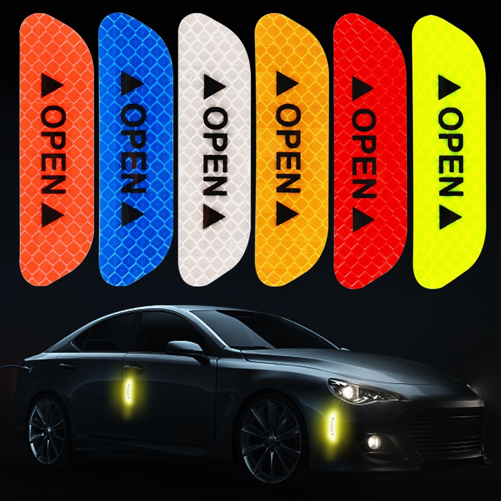 10Pcs Night Safety Warning Protective Reflective Stickers / Car ...