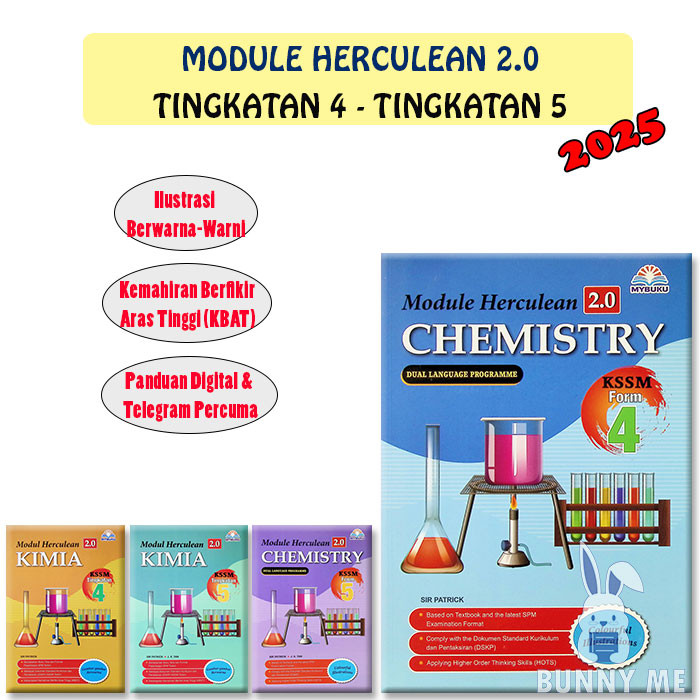 [BUNNY] (2025) Mybuku: Modul Herculean 2.0 Tingkatan 4,5 Kimia/Chemistry | Shopee Malaysia