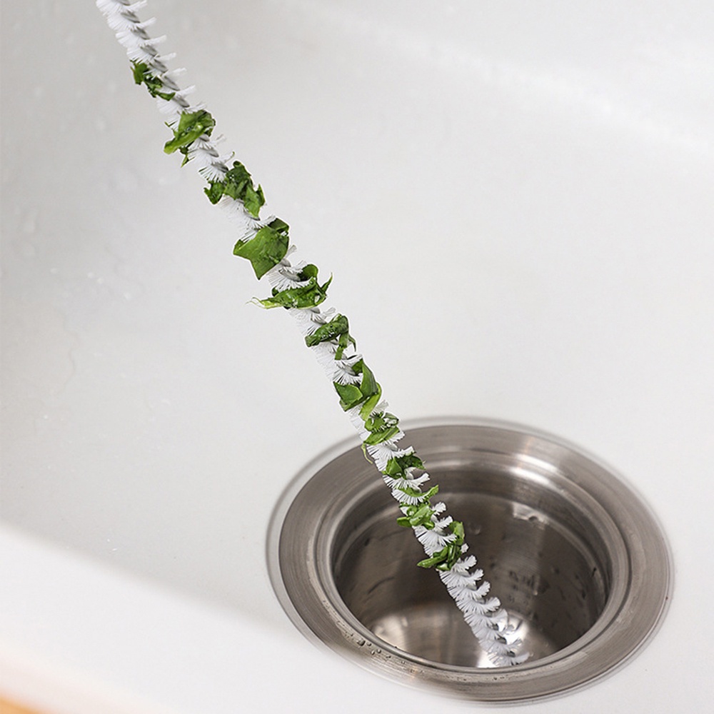 45/60cm Pipe Dredging Bathroom Hair Sewer Sink Cleaning Brush Drain ...