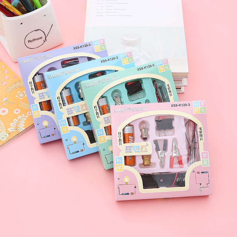 Science Teaching Aids Set Steam Tech Kids Equipment Light Bulb Switch ...