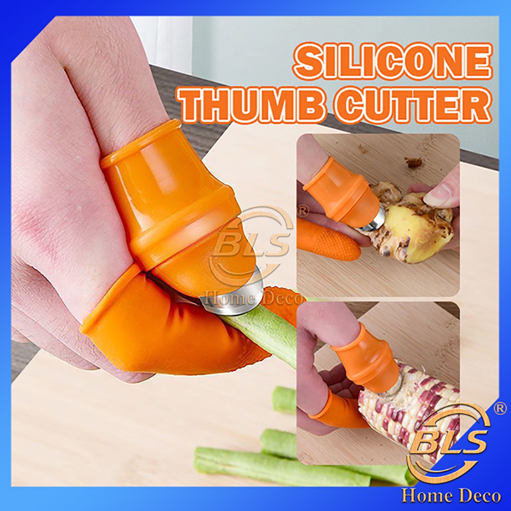 Thumb Cutter Silicone Thumb Knife Finger Sleeve Kitchen Picking Tool ...