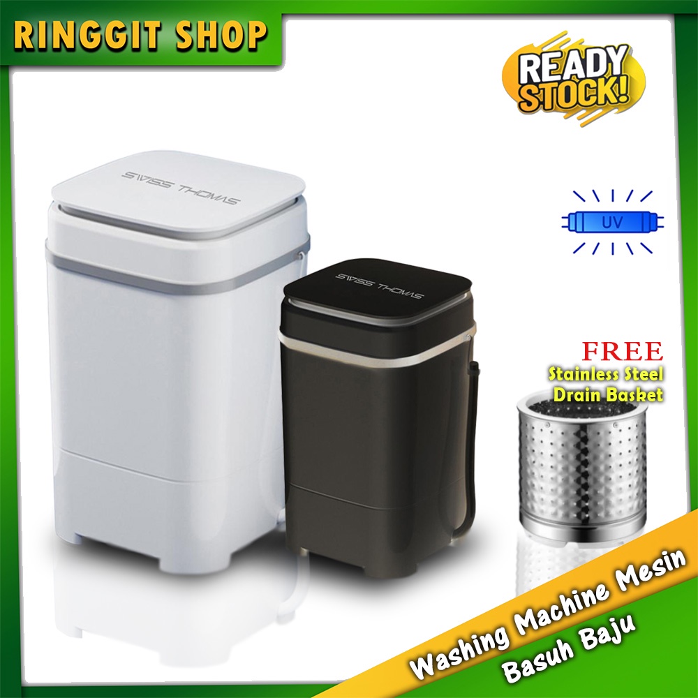 Ringgit Shop Washing Machine Mesin Basuh Baju 6.5 kg Capacity UV Light ...