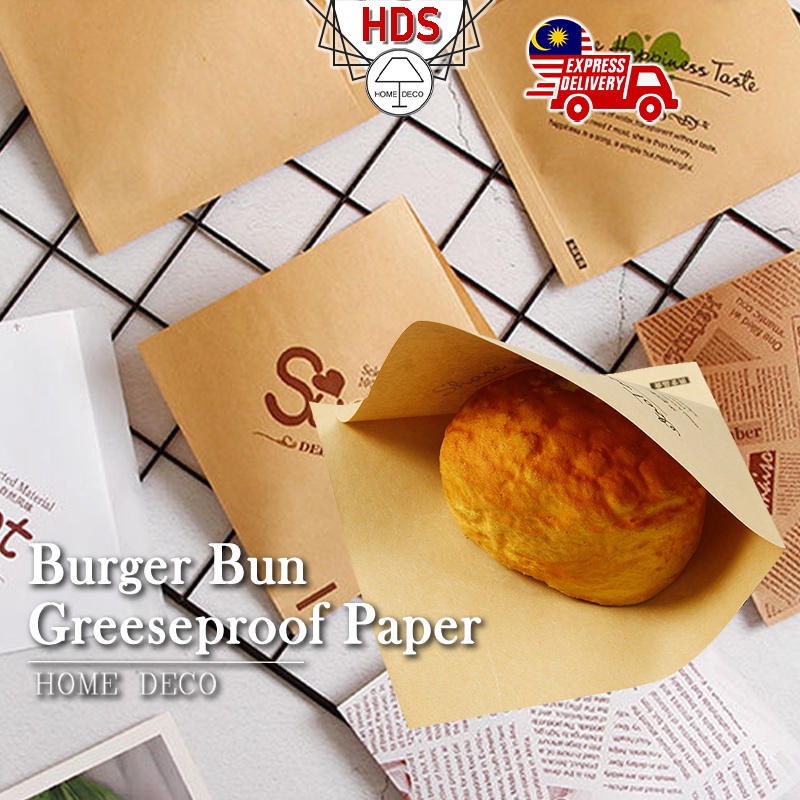 HDS Roti Bread Wrapping Paper Wrap Parchment Paper Food Wrap Kertas ...