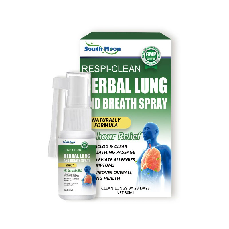 Herbal Lung Cleansing Spray Breath Detox Relieve Breathing Difficulties ...