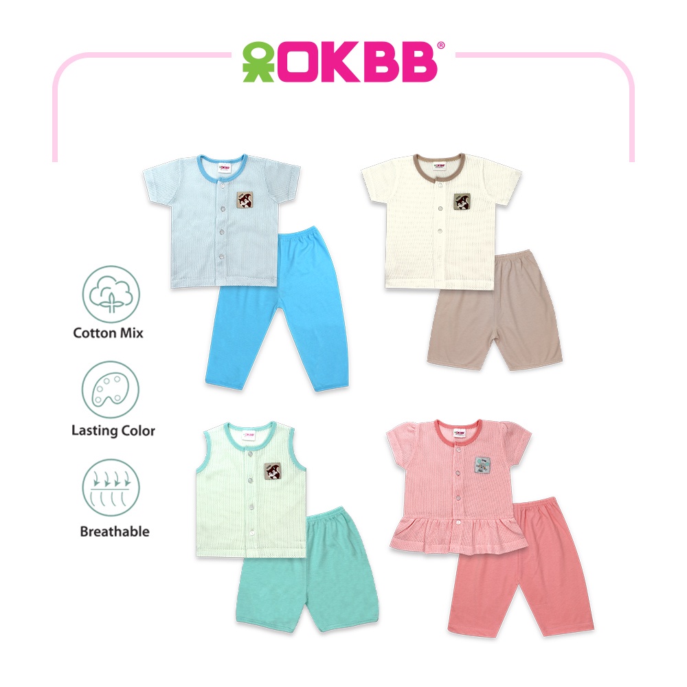 OKBB Baby Unisex Eyelet Clothing Suit Spot Print Cute Squirrel Baby ...