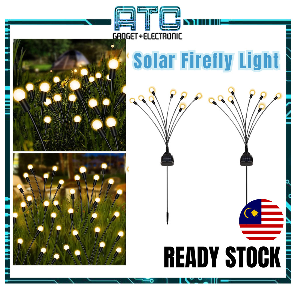 ATC Lampu Solar Kunang-Kunang Berkelip | Firefly Light Hiasan Laman ...