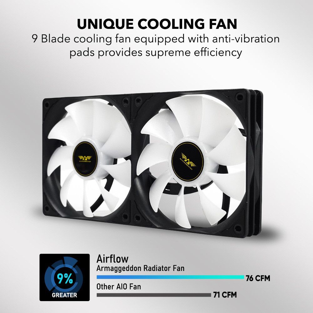 Armaggeddon AIO Liquid CPU Cooler ARGB 240mm | Deep Freeze 240 | Shopee ...