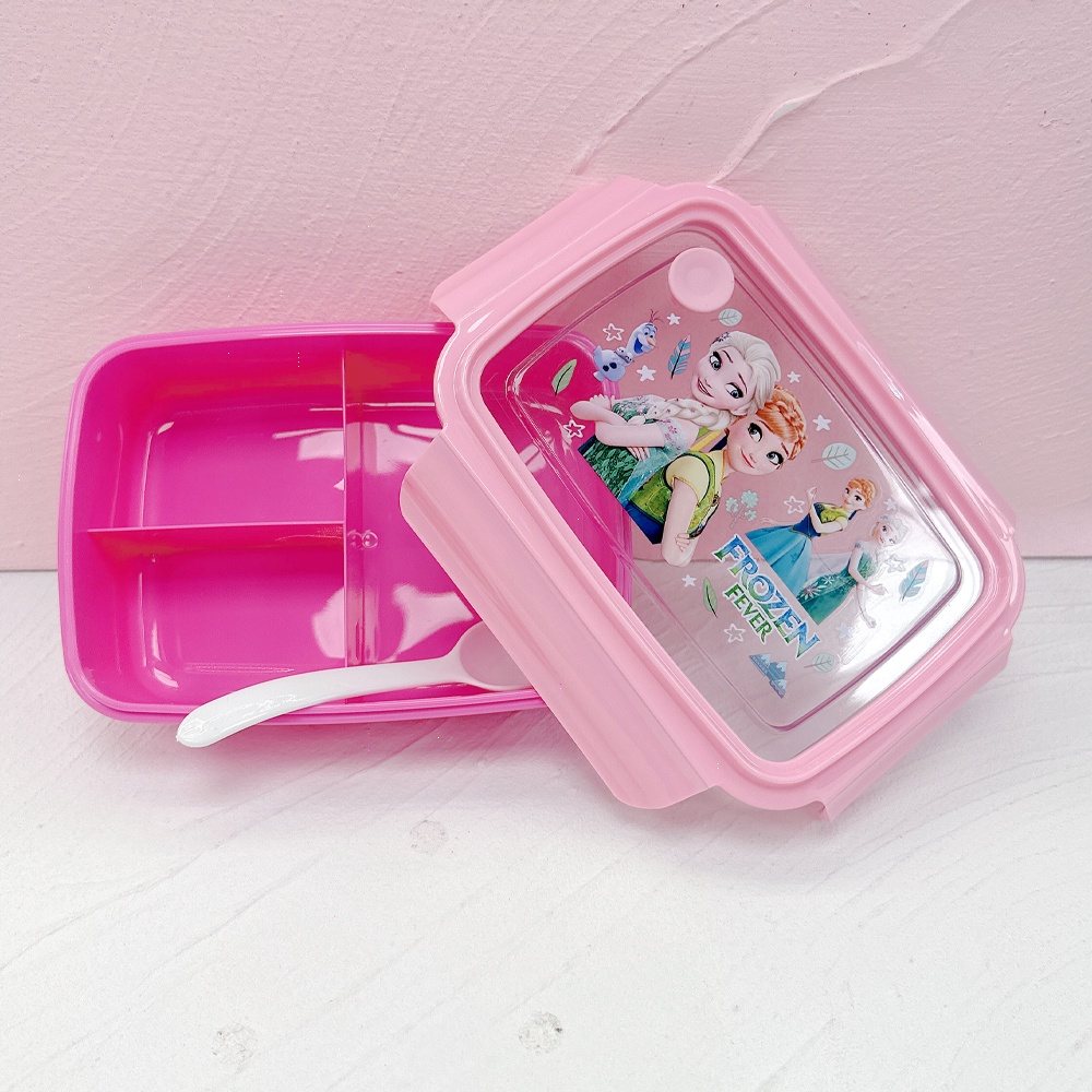 Layer Lunch Box Storage Container Kids School Children Cartoon Bento ...