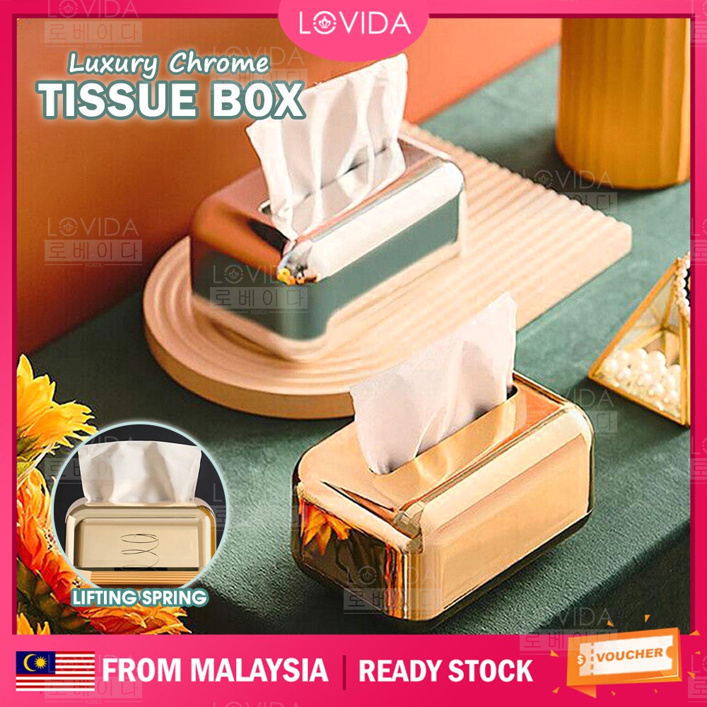 LOVIDA Luxury Elegant Tissue Box Dispenser Tissue Holder Paper Tissue ...