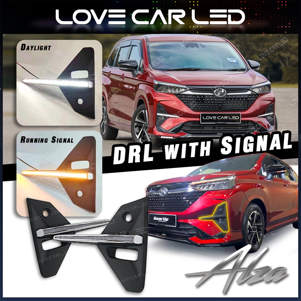 Perodua Alza 2022-2023 New Daylight LED Lamp Running Signal Fucntion ...