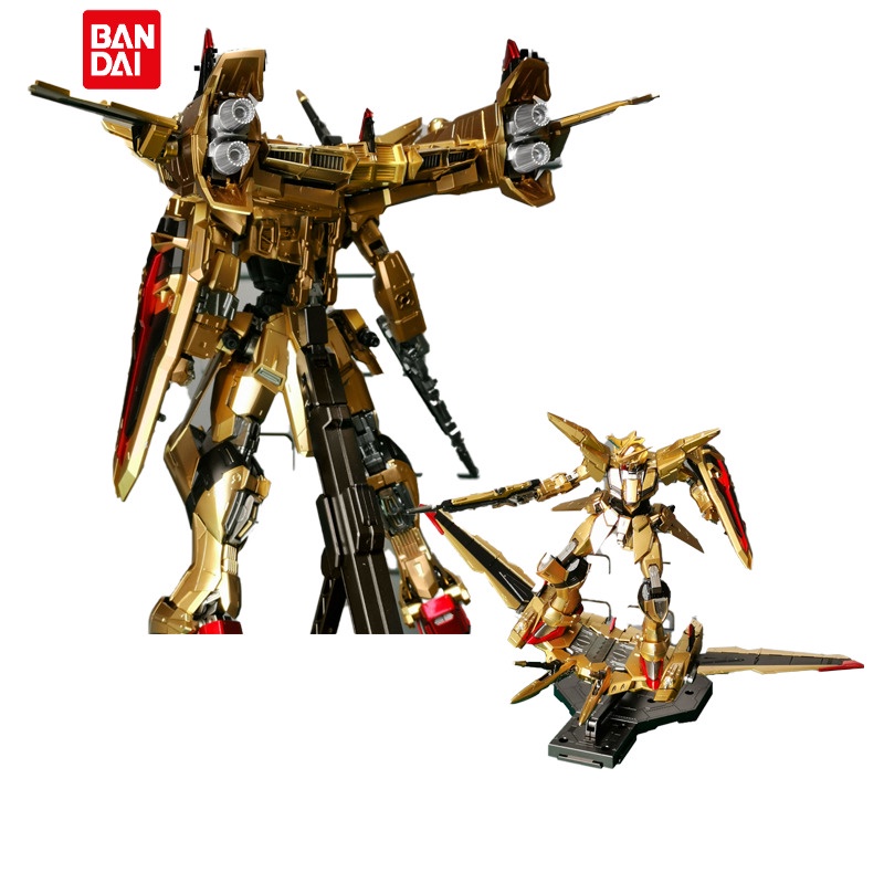 Bandai Gundam MG 1/100 ZGMF-X19A INFINITE JUSTICE GUNDAM Electroplate Shiny Gold Toy Model ...