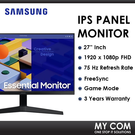 Samsung LS27C310EAEXXS S3 S31C 27" 75Hz 5ms FHD IPS Freesync Essential ...