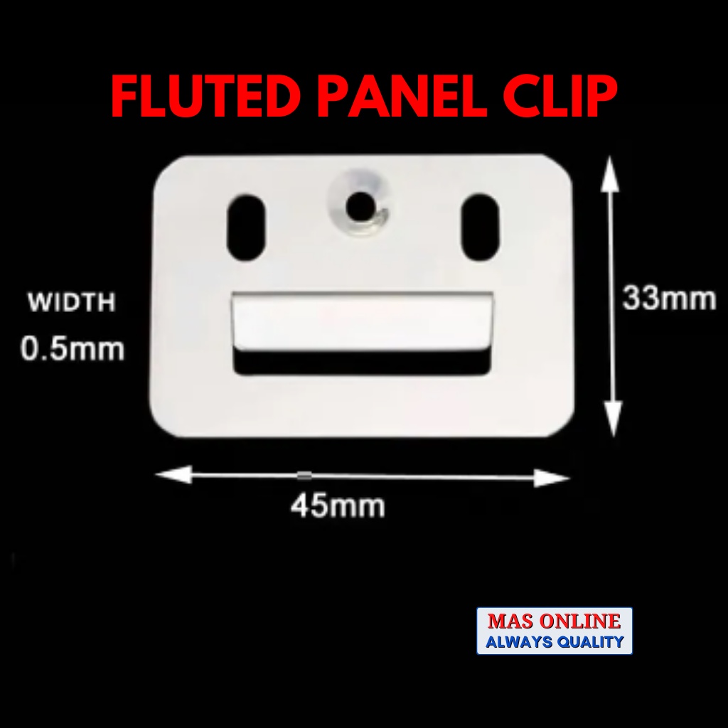 Metal Clips for PVC Fluted Panel Wall Panel Fluted Wall Panel ...
