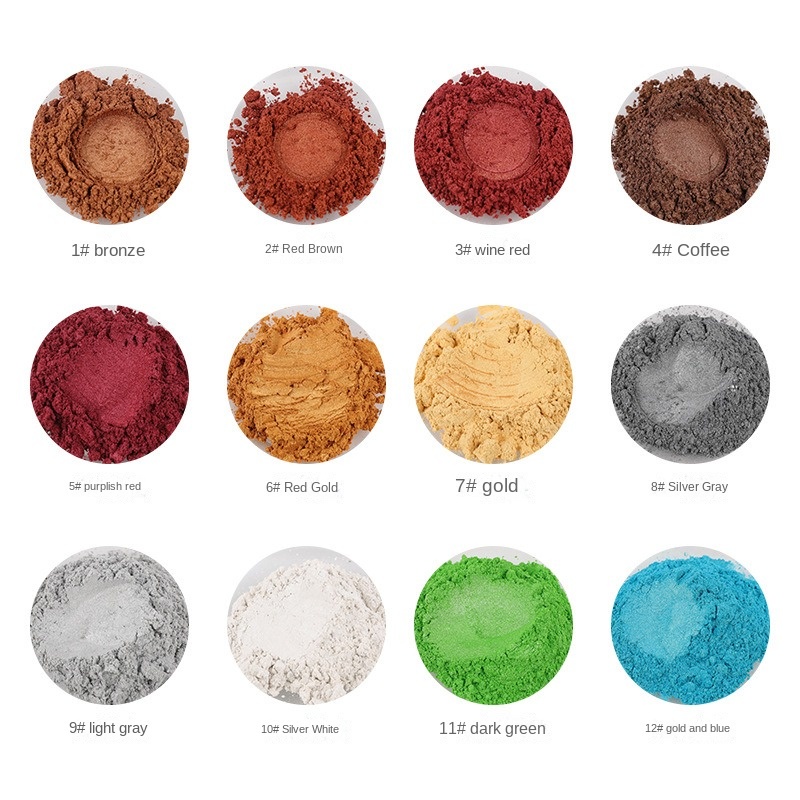 Gold Powder Color Mica Powder Slime Glue Mermaid Polarizing Powder ...