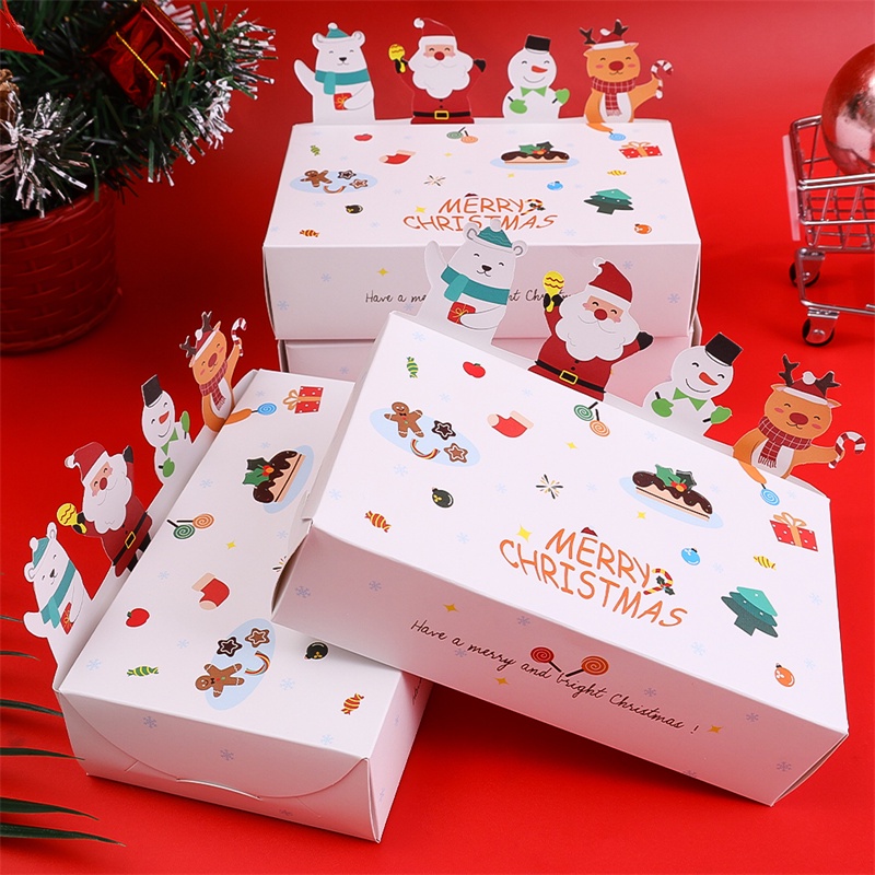 Christmas Home Decoration /10Pcs Christmas Folding Santa Claus Bread ...