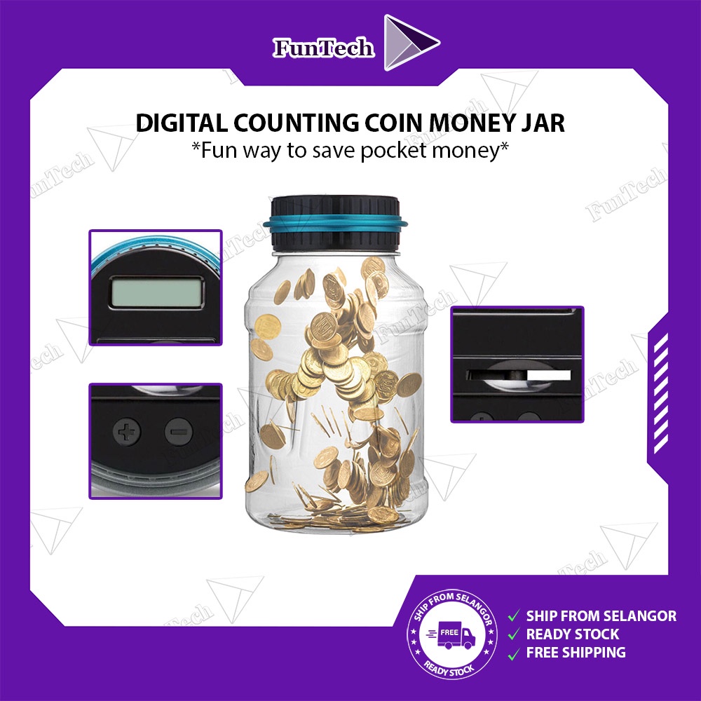 FunTech Cute Tabung Budak TABUNG DIGITAL Coin Bank malaysia syiling ...