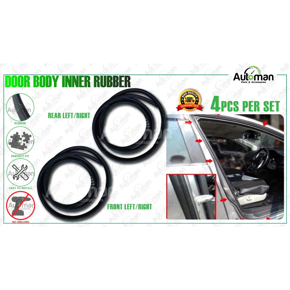 Proton Persona Old 2007 - 2015 Door Inner Rubber Body Lining Getah ...