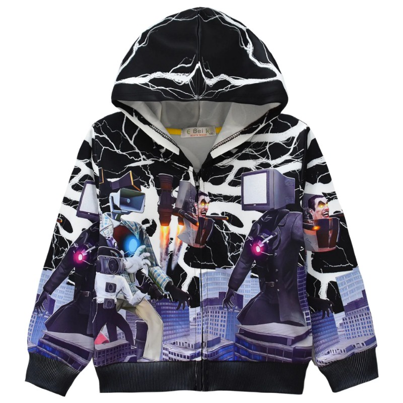 Raya 2024 Kids Skibidi Toilet Coat Cosplay Costumes Funny Speaker Man ...