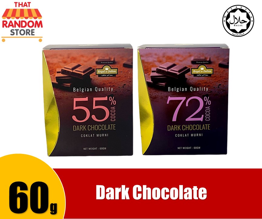 Royal de Dolton Dark Chocolate 55% / 72% Cacao (60g) | Shopee Malaysia