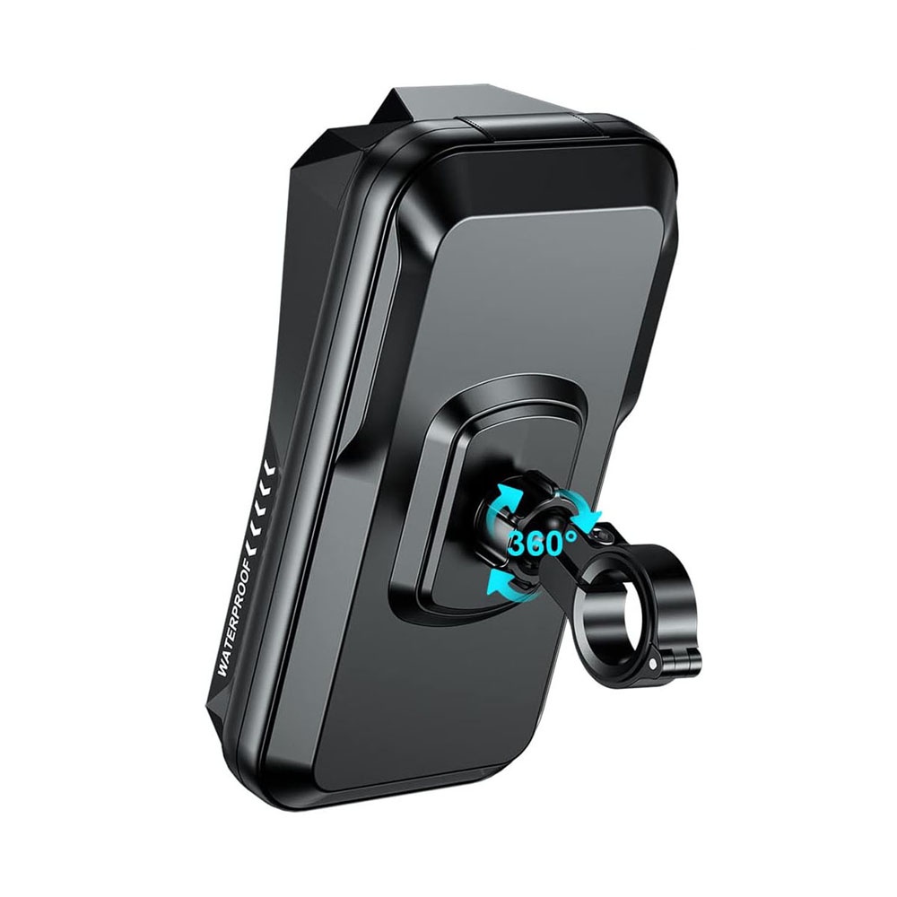 Motorcycle Phone Holder Waterproof Bicycle Phone Mount Pouch with Sun ...