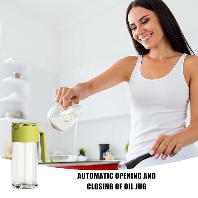 550ml Cooking Oil Bottle Storage BBQ Seaosoning Sauce Vinegar Glass Container Botol Kaca Minyak ...