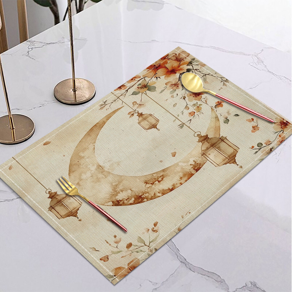 2025 Ramadan Kitchen Mat Eid Mubarak Dish Mats Ramadan Placemat ...