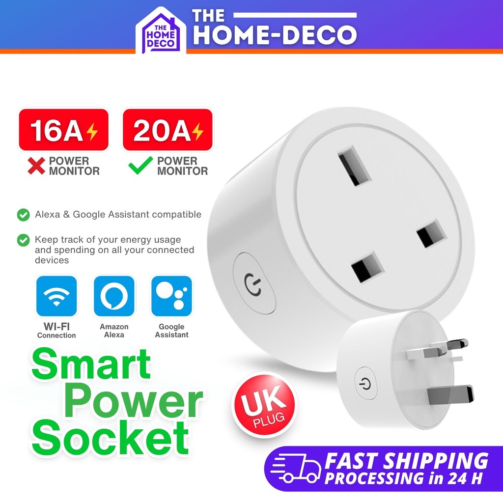 Smart Power Socket 16A / 20A with Smart Socket Power Monitor WIFI ...