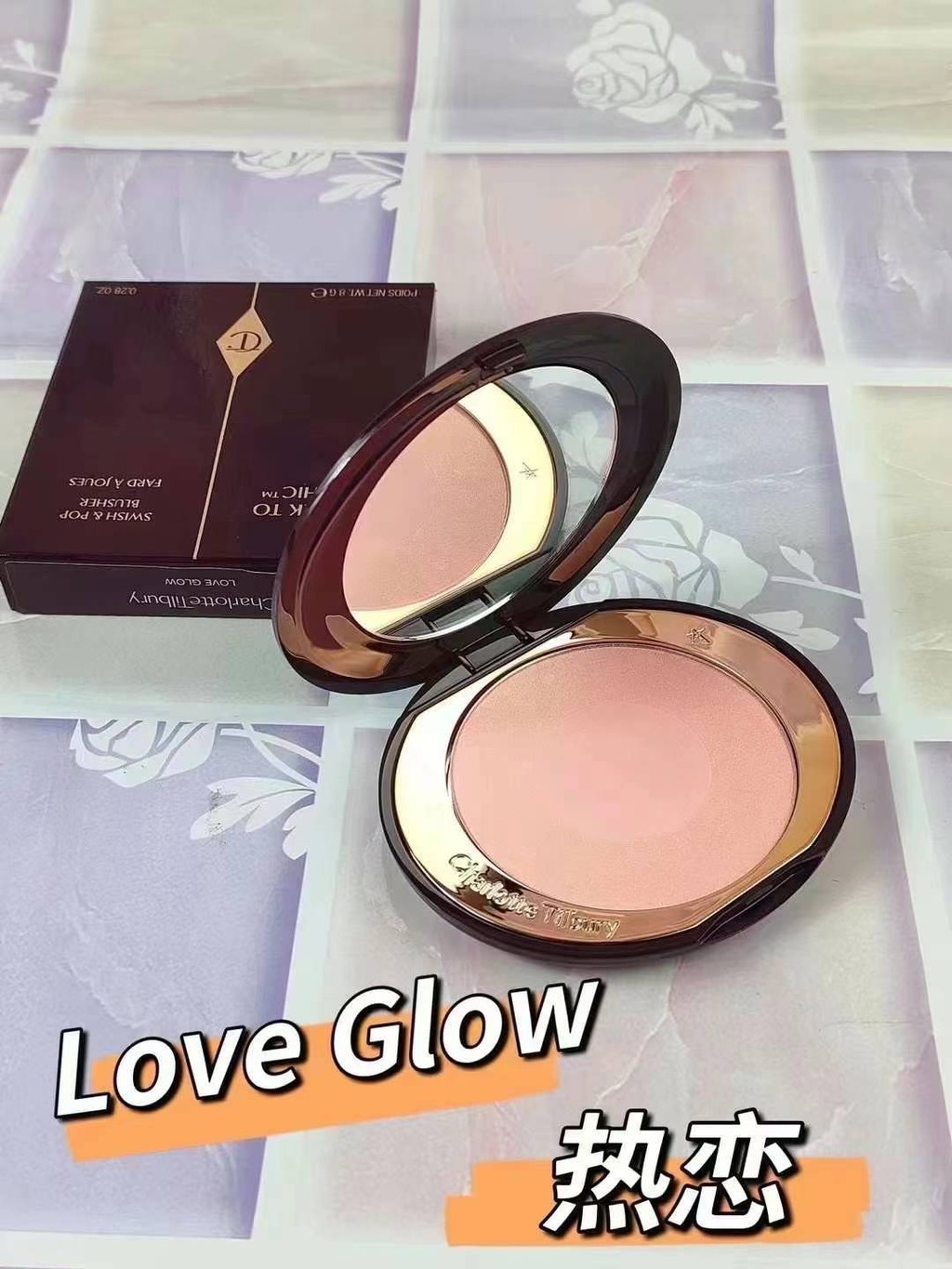 Charlotte Tilbury Long Lasting Waterproof Two-tone Blush Pillow Talk ...