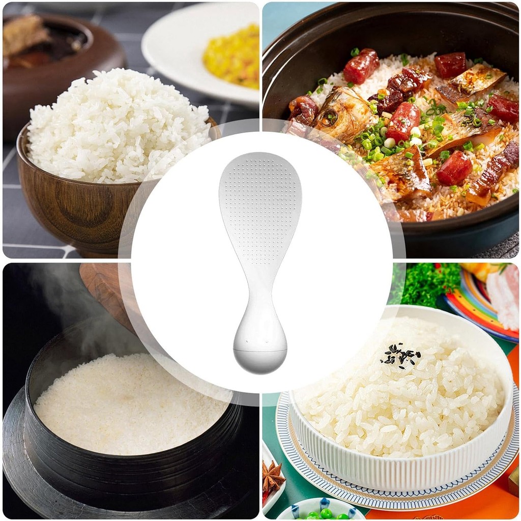 Tumbler Rice Spoon Non-Stick Rice Stand-Up Spatula Heat Resistant ...