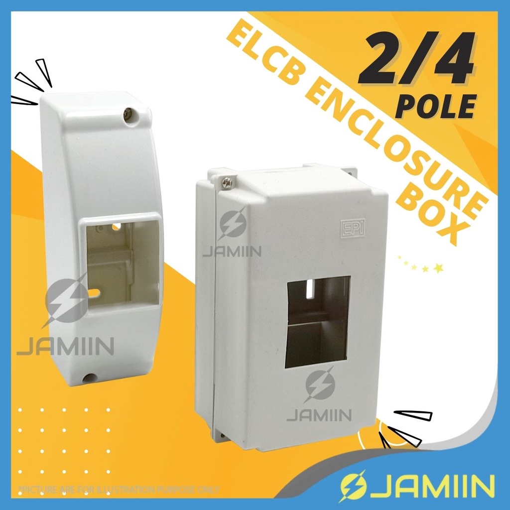 [BOX ONLY] 2 Pole / 4 Pole PVC Electric ELCB Enclosure Box ELCB Box ...