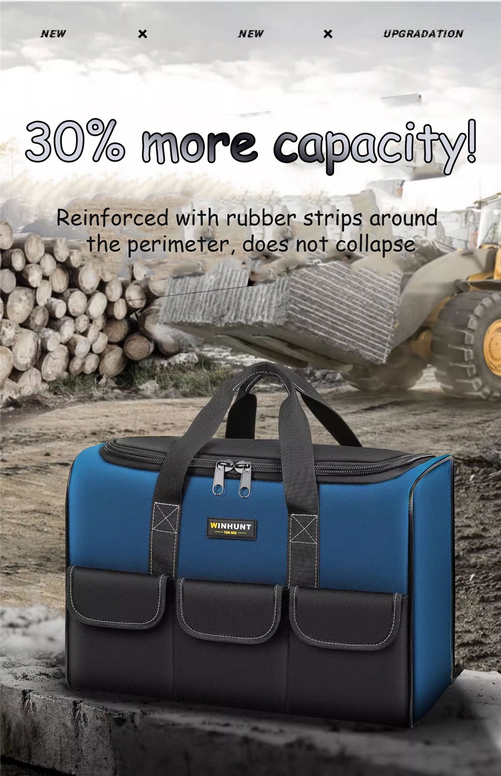 Winhunt Square Tool Bag Waterproof Multi Pockets Tool Organizer Tool ...