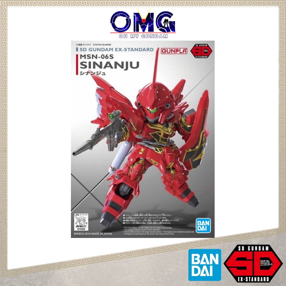 Bandai SD Sinanju Gundam 65627 55616 MSN-06S SDEX Sinanju SD EX Gundam ...