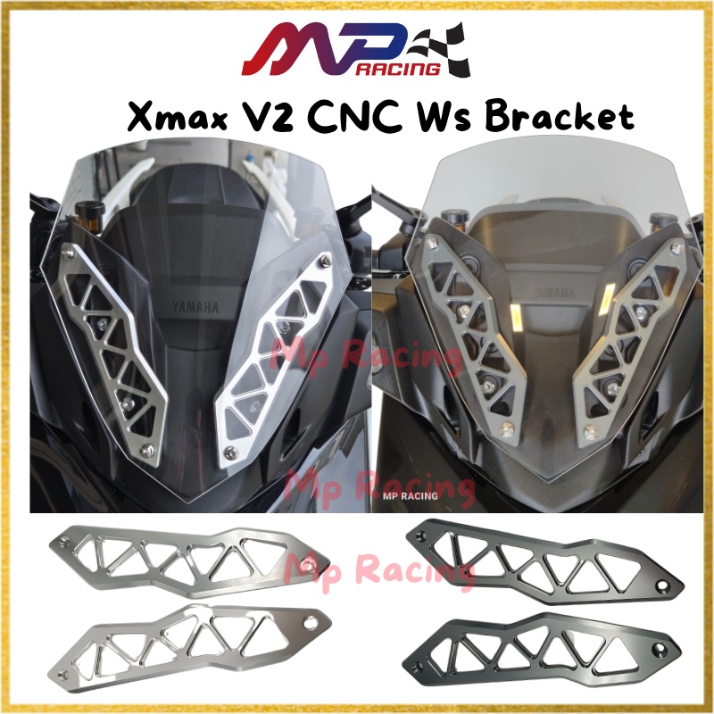 Xmax V2 CNC Windshield Bracket Yamah Xmax Connected | Shopee Malaysia