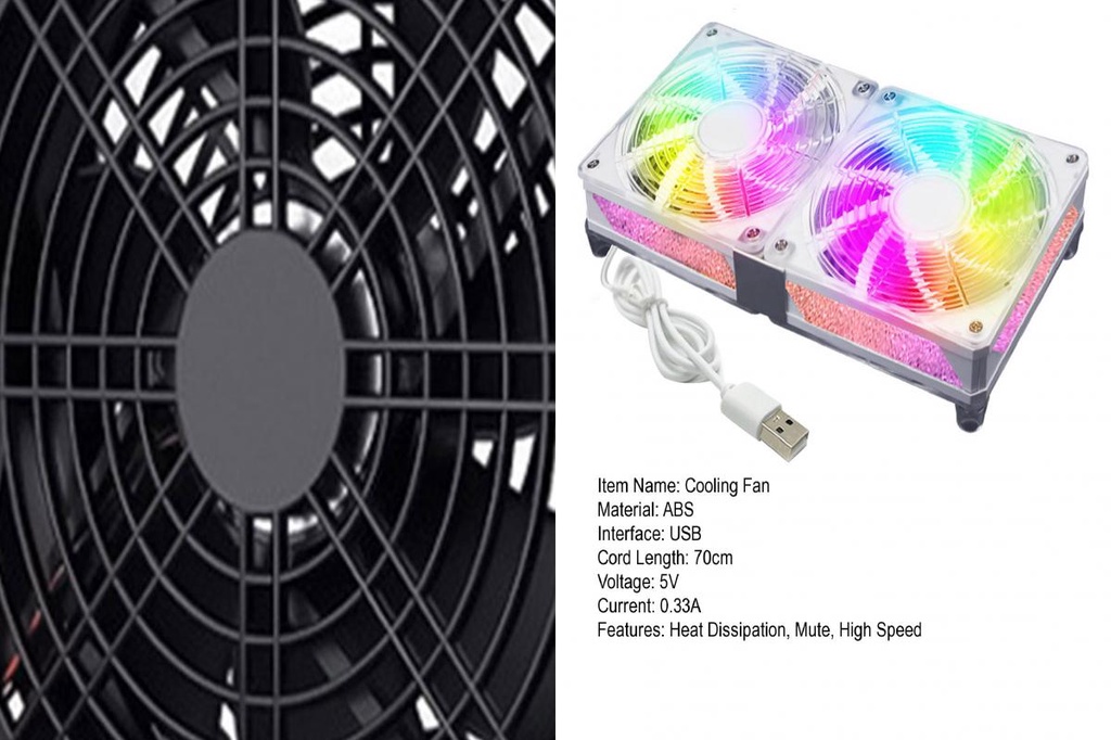 Quiet Fan Mini Usb Computer Cooling Fan for Android Tv Box Router Quiet ...