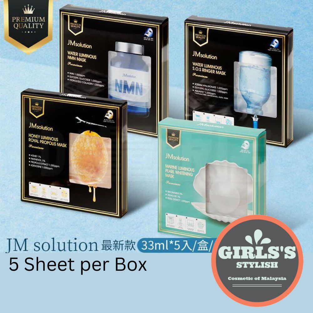 JM Solution Premium Quality Water Luminous Mask x 5pcs Box (SOS ringer ...
