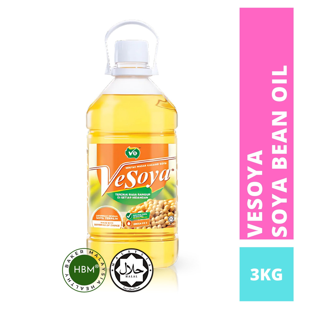Vesoya Soya Bean Oil 3kg / Minyak Kacang Soya / Cooking Oil / Minyak Masak | Shopee Malaysia